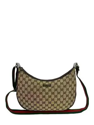 Gucci Gg Canvas Web Crossbody Bag - Neutrals