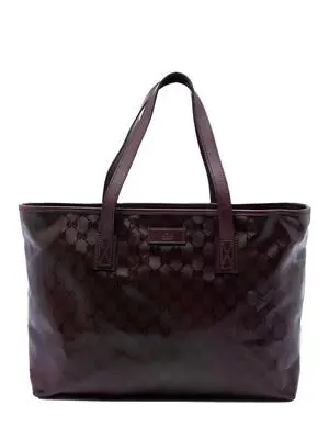 Gucci Gucci GG Imprimé Tote Bag Red