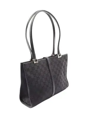 Gucci Gg Canvas Jackie Tote Bag - Black