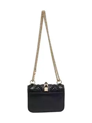 Valentino Garavani Glam Lock Shoulder Bag - Black