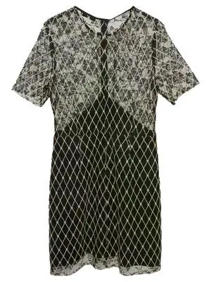 Sandro Short-sleeved Mini Dress - Black