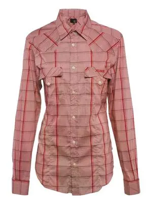 Just Cavalli Plaid Print Button-up Shirt - Red