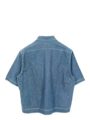 Hermès Short-sleeved Chambray Shirt - Blue