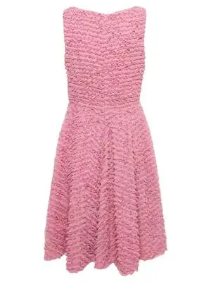 Emporio Armani Pleated Chiffon Dress - Pink
