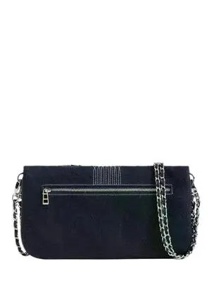 Zadig&Voltaire Rock Denim Clutch - Blue