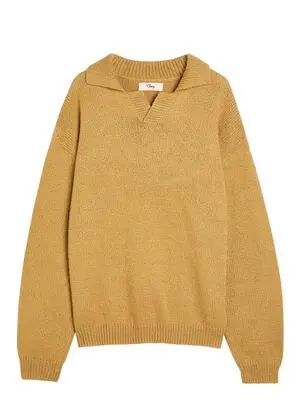 CHERRY LOS ANGELES 5 Star Logo-intarsia Cotton Jumper - Tan