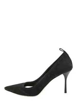 Miu Miu Leather Pointed Toe Pumps - Black
