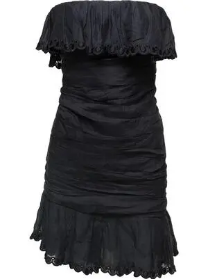 Isabel Marant Étoile Off-the-shoulder Pleated Dress - Black