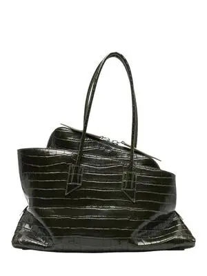 Attico La Passeggiata Medium Leather Shoulder Bag - Multicolor
