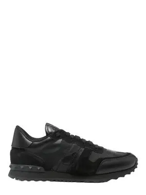 Valentino Garavani Rockrunner Camouflage Leather Sneakers - Multicolor