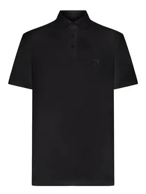 Giorgio Armani Interlock Cotton Polo Shirt - Multicolor
