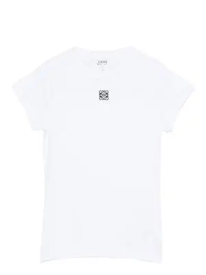 Loewe Anagram Embroidered Cotton T-shirt - Multicolor