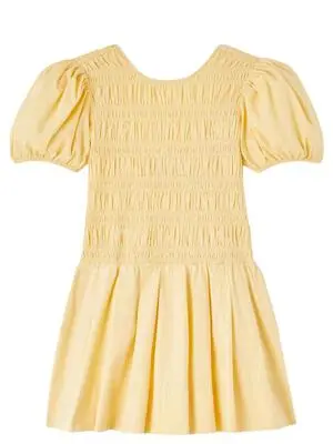 GANNI Ganni Organic Cotton Mini Dress Multicolor