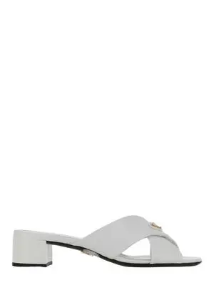 Prada Heeled Sandals - White