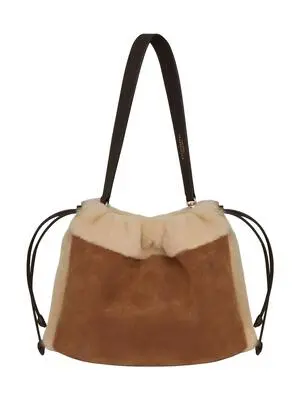 Strathberry Charlotte Midi Drawstring Bag - Brown