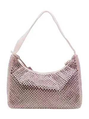 Prada Re-edition 2000 Crystal-embellished Shoulder Bag - Pink