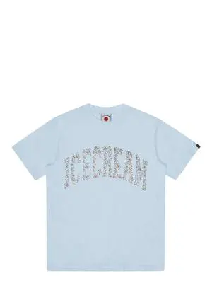 ICECREAM Crew Neck Short-sleeved T-shirt Blue
