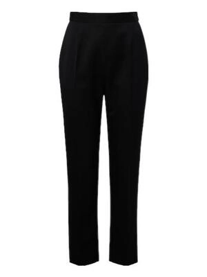 THE ROW The Row Eranza Wool Straight Leg High-Waisted Pants