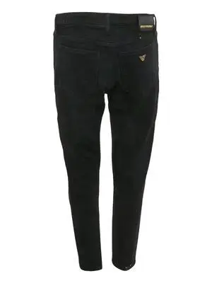 Emporio Armani Distressed Belt Loop Jeans - Black
