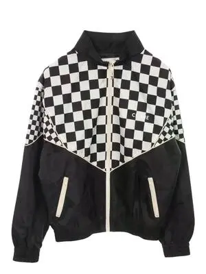 Celine Checkered Blouson Jacket - Black