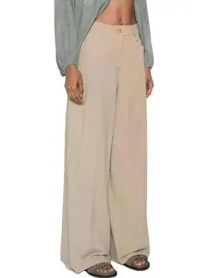 MOUTAKI Wide-leg Palazzo Pants - Neutrals