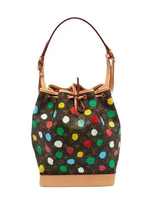 LOUIS VUITTON Noé Painted Dots Bucket Bag - Brown