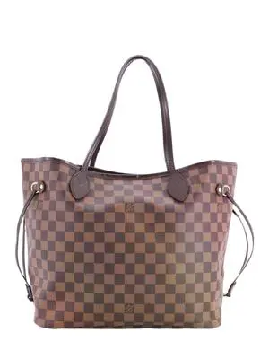 LOUIS VUITTON Louis Vuitton Damier Neverfull MM Tote Bag Brown