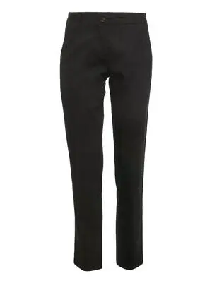 Dolce & Gabbana Straight-fit Gabardine Trousers - Black