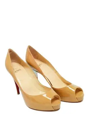 CHRISTIAN LOUBOUTIN Youyou Peep-toe Pumps - Neutrals