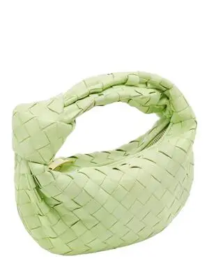 Bottega Veneta Mini Jodie Leather Tote Bag - Green