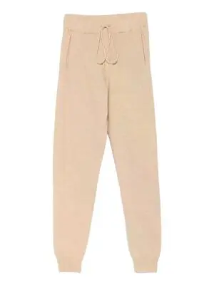SERGIO MORETTI FIRENZE Beige Drawstring Waistband Track Pants - Neutrals