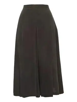 Max Mara Max Mara Box Pleat Midi Skirt Grey