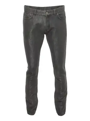 LOUIS VUITTON Slim-fit Waxed Effect Jeans - Grey