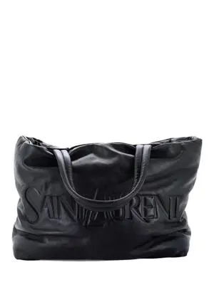 Saint Laurent Padded Leather Tote Bag - Black