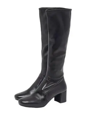 Prada Round-toe Knee-high Boots - Black