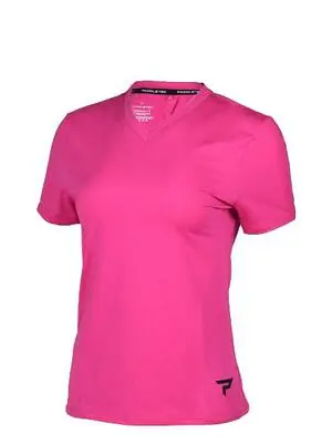 PADDLETEK Performance Short Sleeve Pickleball Tee - Fuchsia