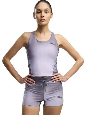 PUMA Lightspeed Running Crop Top - Gray