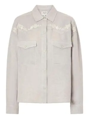 TWP Western Embroidered Hemp Shirt - Gray