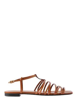JIL SANDER Hydra Leather Sandals - Brown
