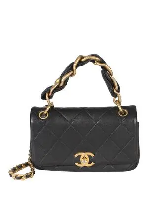 CHANEL Chanel Quilted Lambskin Small Chain Flap Bag