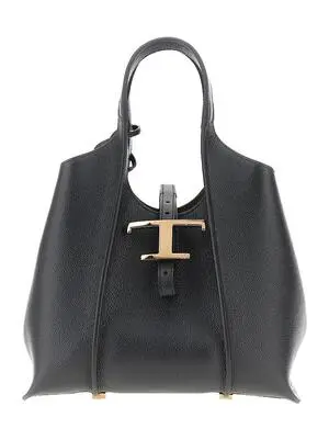 TOD'S Mini T Timeless Shopping Bag - Black