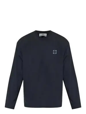 Stone Island Logo-patch Long-sleeve T-shirt - Blue