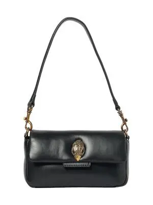 Kurt Geiger Oxford Mini Bag In Smooth Leather With Rhinestone Logo - Black