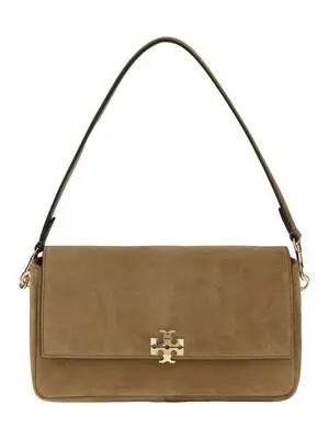 Tory Burch Charlie Mini Suede Shoulder Bag - Brown