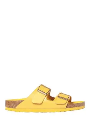 BIRKENSTOCK Birkenstock Arizona Smooth Leather Sandals With Double Buckles Yellow