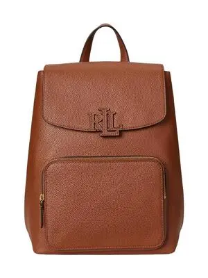 Ralph Lauren Grained Leather Backpack - Brown