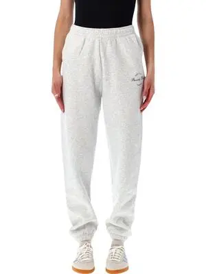 SPORTY & RICH Slim-fit Cotton Jogging Trousers - Grey