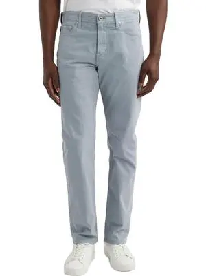 Ag AG Everett Stretch Sateen Slim Straight Pants Soft Sky