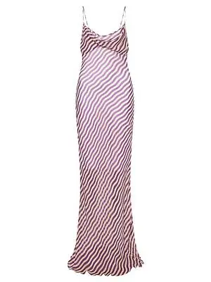 RAT AND BOA Assisi Striped Sheer Maxi Dress - Multi