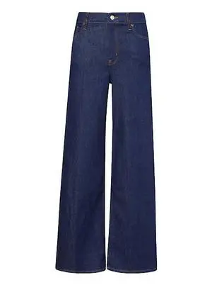 FRAME Le Slim Palazzo High Rise Denim Jeans - Rinse